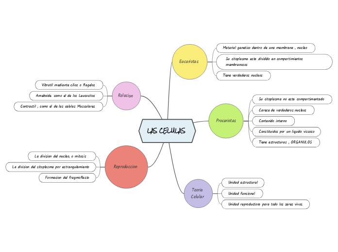 LAS CELULAS - Mind Map